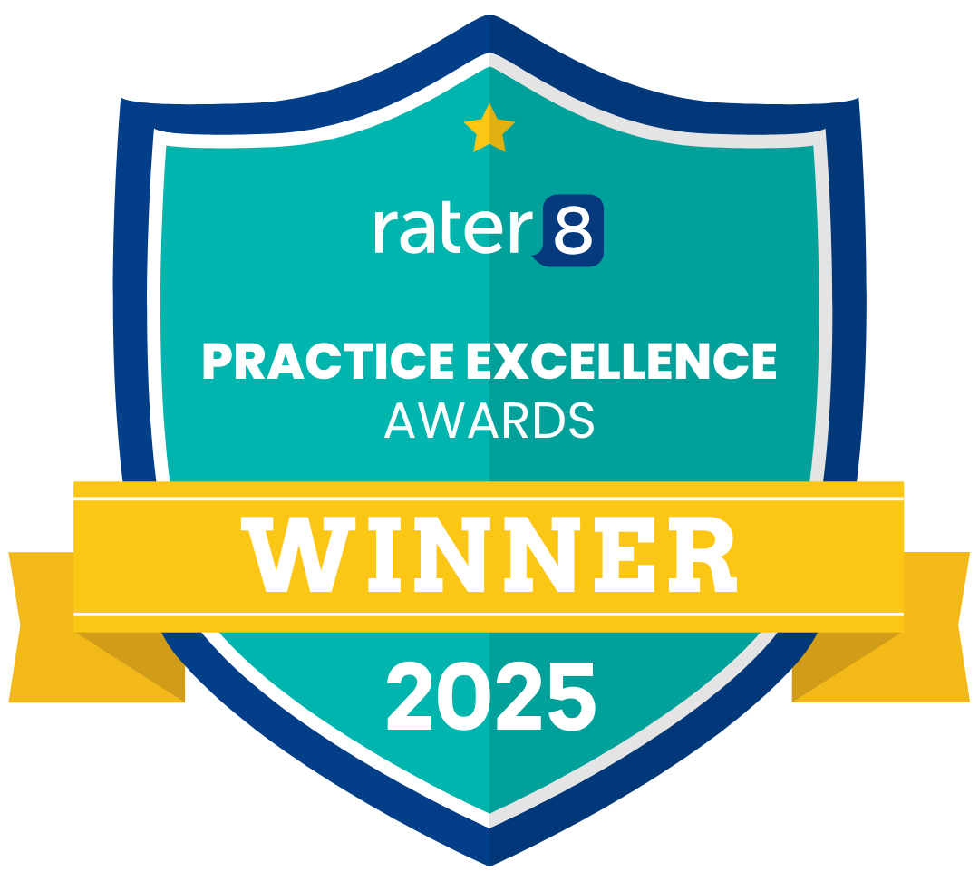 2025 rater8 Practice Excellence Award for Highest Rated Office Staff